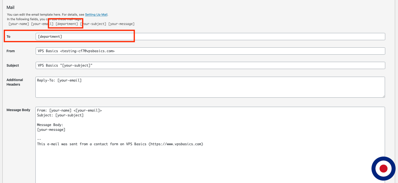 How to Create Selectable Email Addresses in Contact Form 7 | VPSBasics