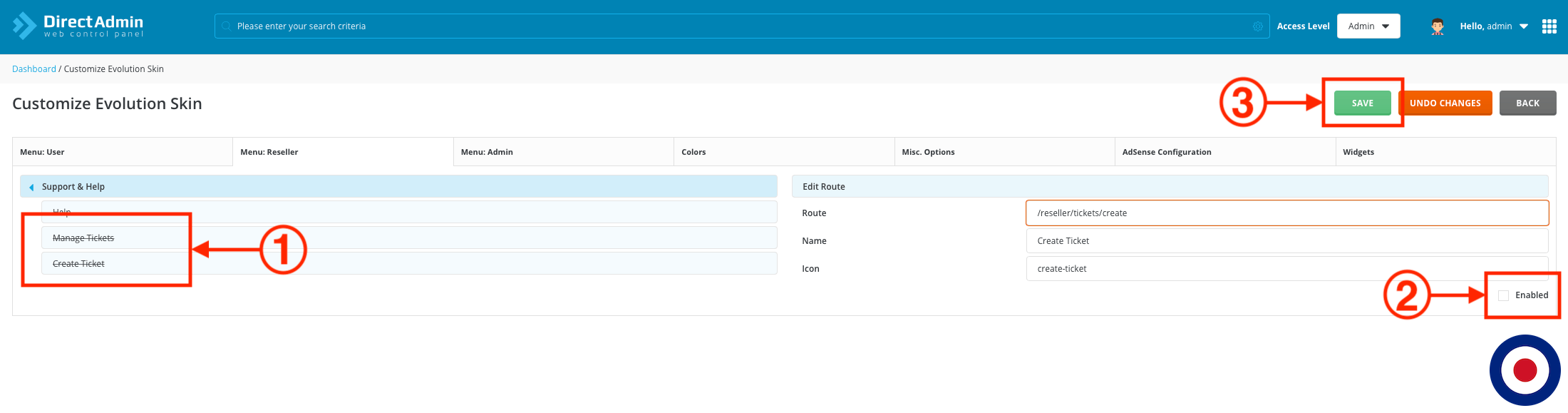 How To Install And Customise The Evolution Theme In Directadmin Vpsbasics